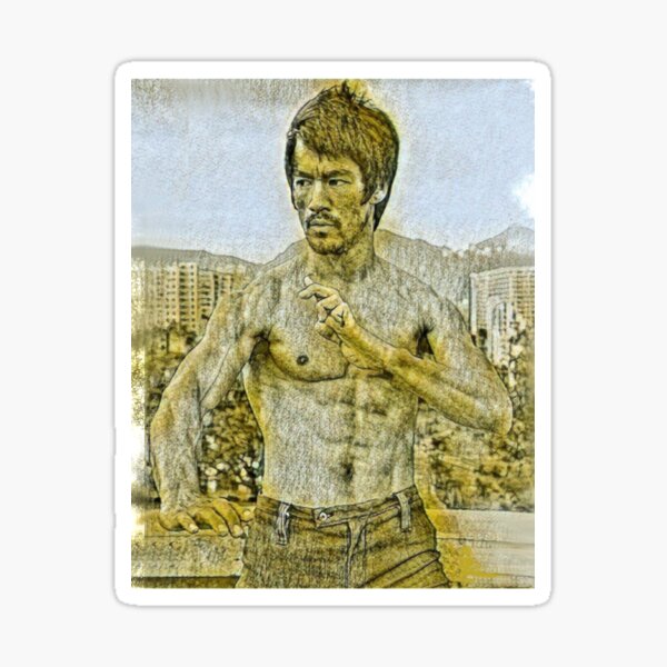 "Bruce Lee City" Sticker for Sale by mwoal92 | Redbubble