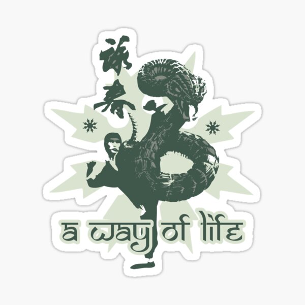 "Karate Dragon Cobra Martial Arts Oriental Way Of Life E" Sticker for ...
