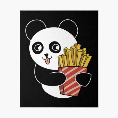 "Panda T-ShirtThe Panda's Fries" Art Board Print for Sale by ...