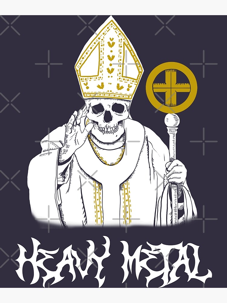 "Active First Wave Venom Bathory Heavy Metal Pope Vintage" Poster for ...