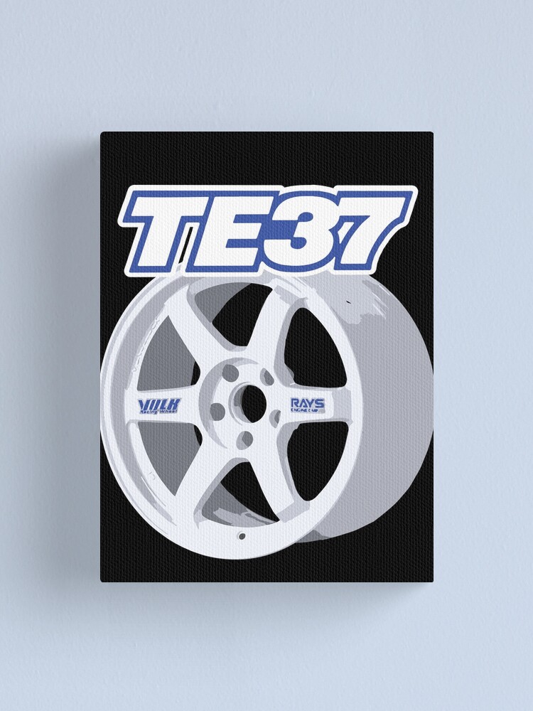 "te37 racing team OG JDM wheel forged" Canvas Print for Sale by ...