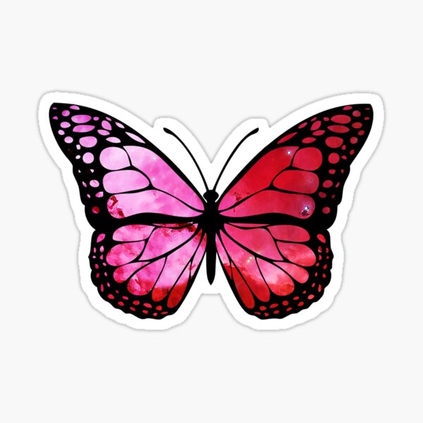 "Red Butterfly" Sticker for Sale by fahad4195 | Redbubble