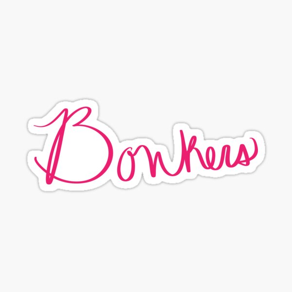 "Bonkers" Sticker for Sale by abeink | Redbubble