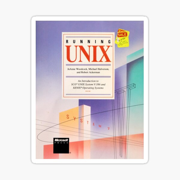 "Unix" Sticker for Sale by BoothDesigns | Redbubble