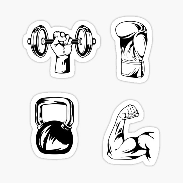 "Gym pack" Sticker for Sale by Shiablue | Redbubble