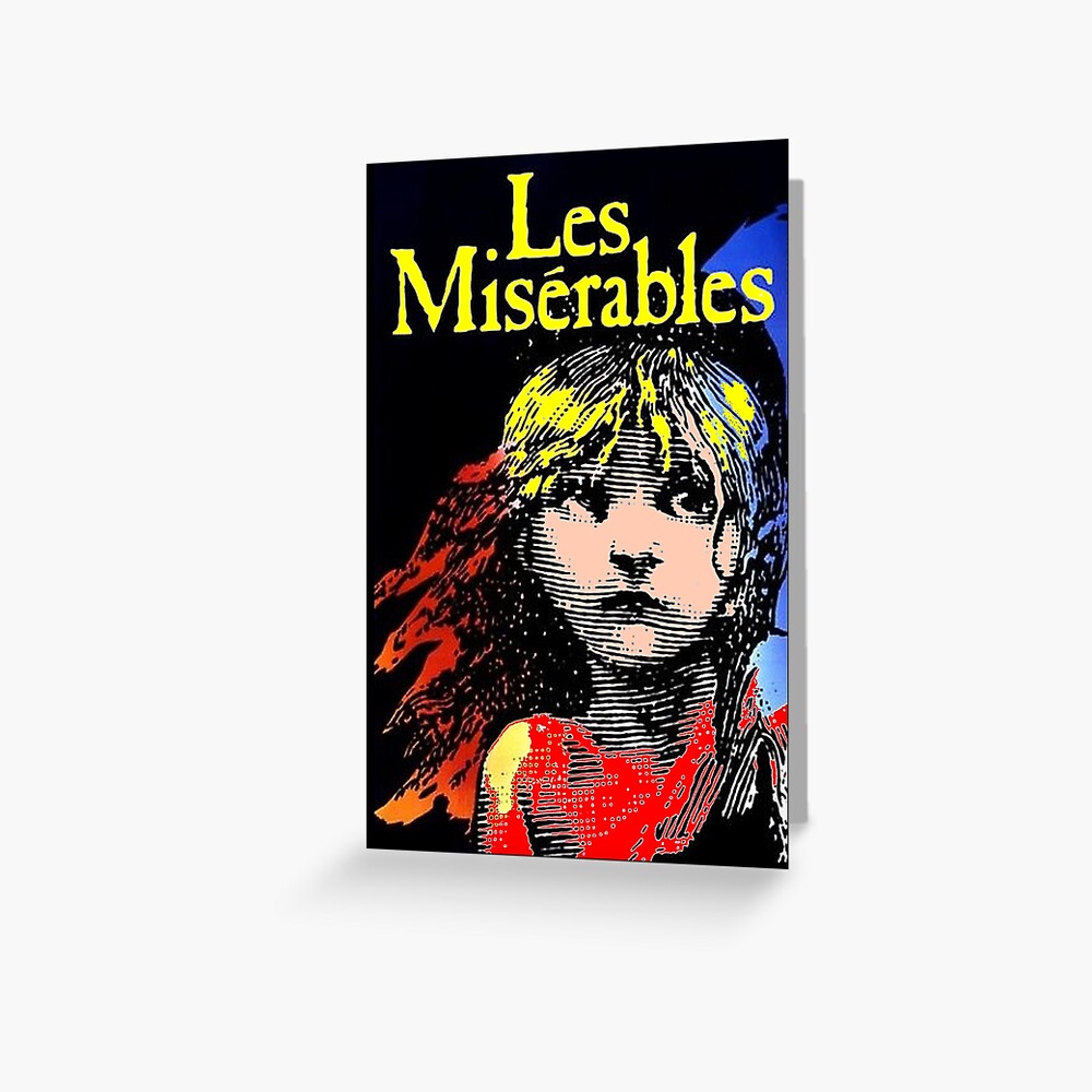 "LES MISERABLES: Restored Colorized Advertising Print" Greeting Card ...