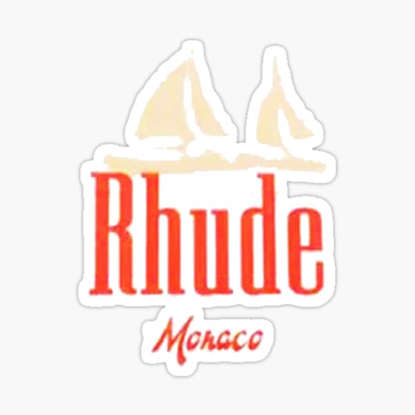 "Rhude" Sticker for Sale by michaelolamo | Redbubble