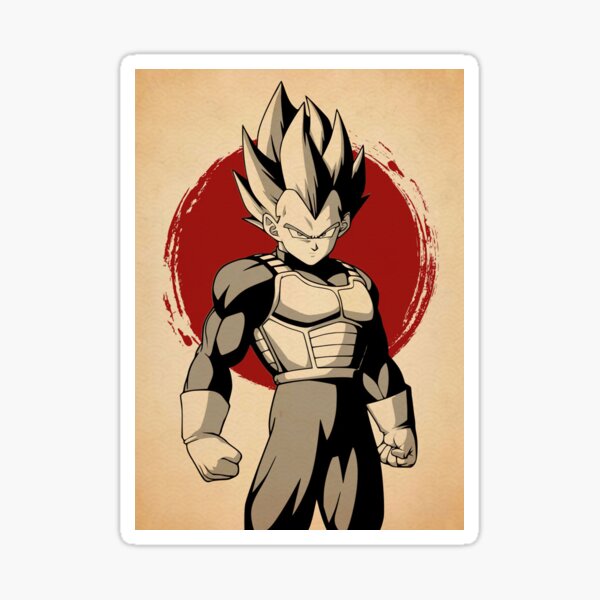 "Vegeta" Sticker for Sale by JasonButki | Redbubble