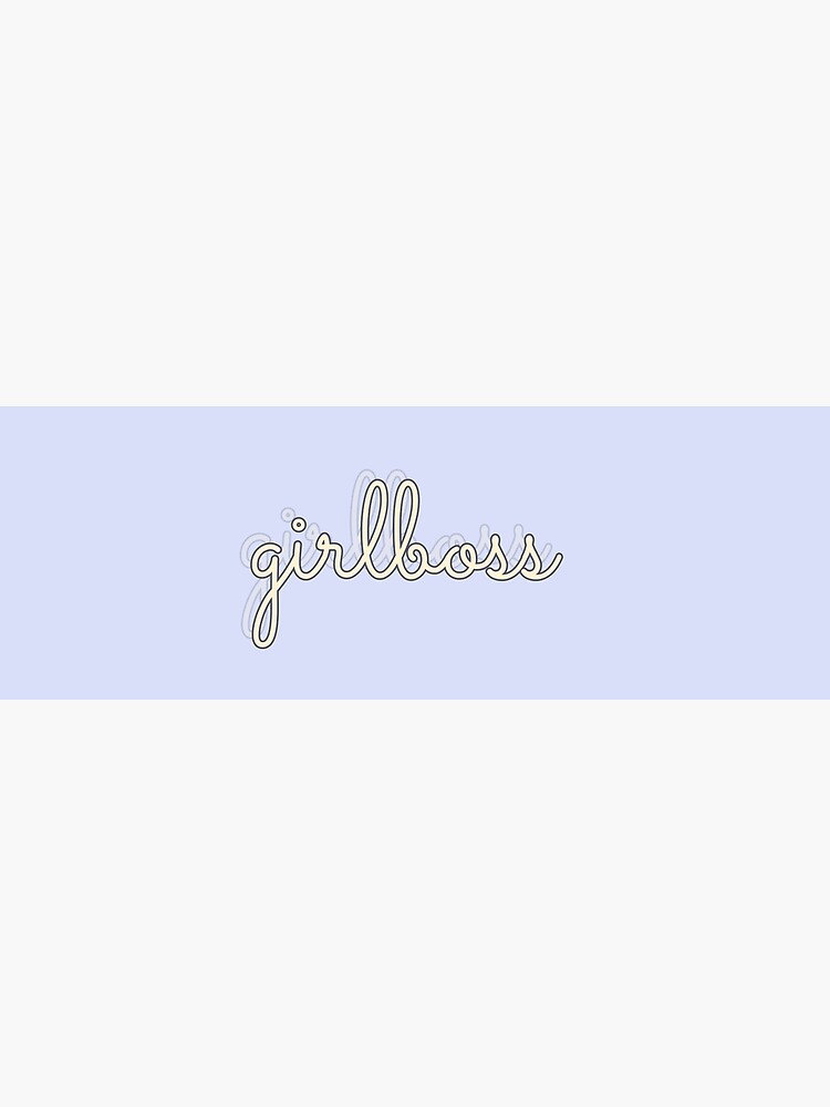 "girlboss funny cursive aesthetic tagline sticker" Poster for Sale by ...