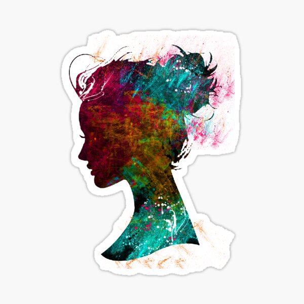 "GALAXY Girl" Sticker by NoraMohammed | Redbubble