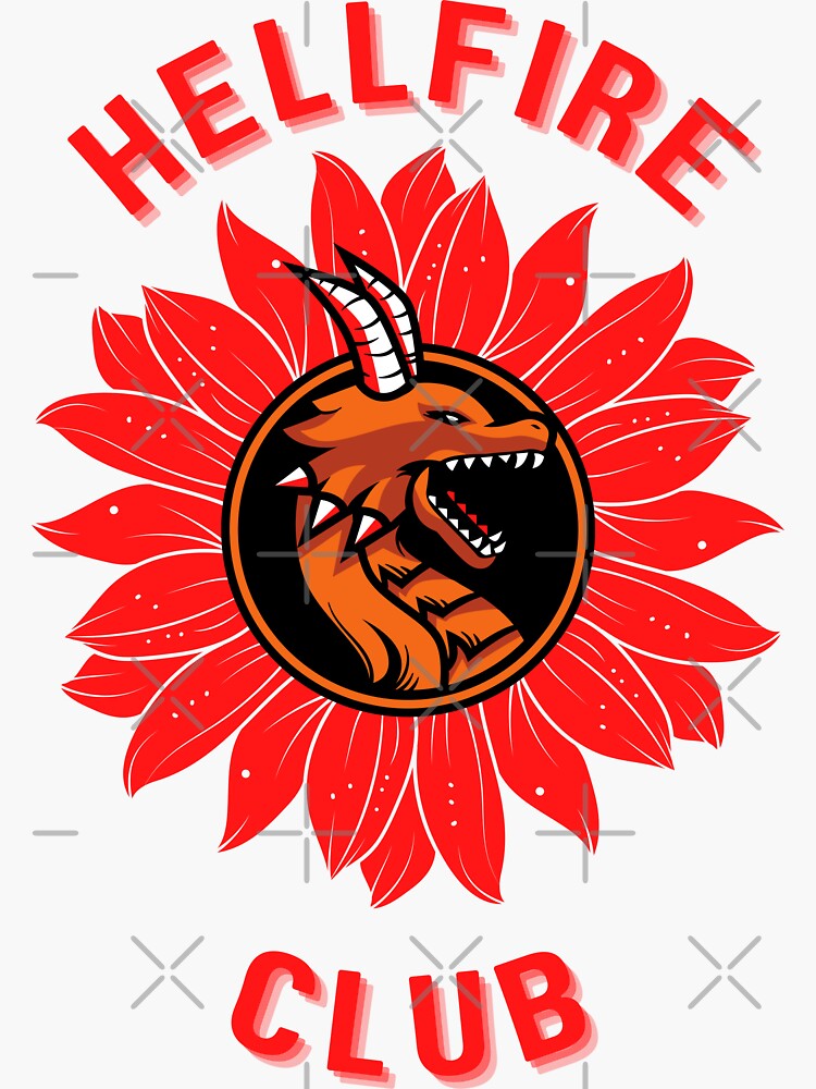 "Hellfire Club" Sticker for Sale by Simulate | Redbubble