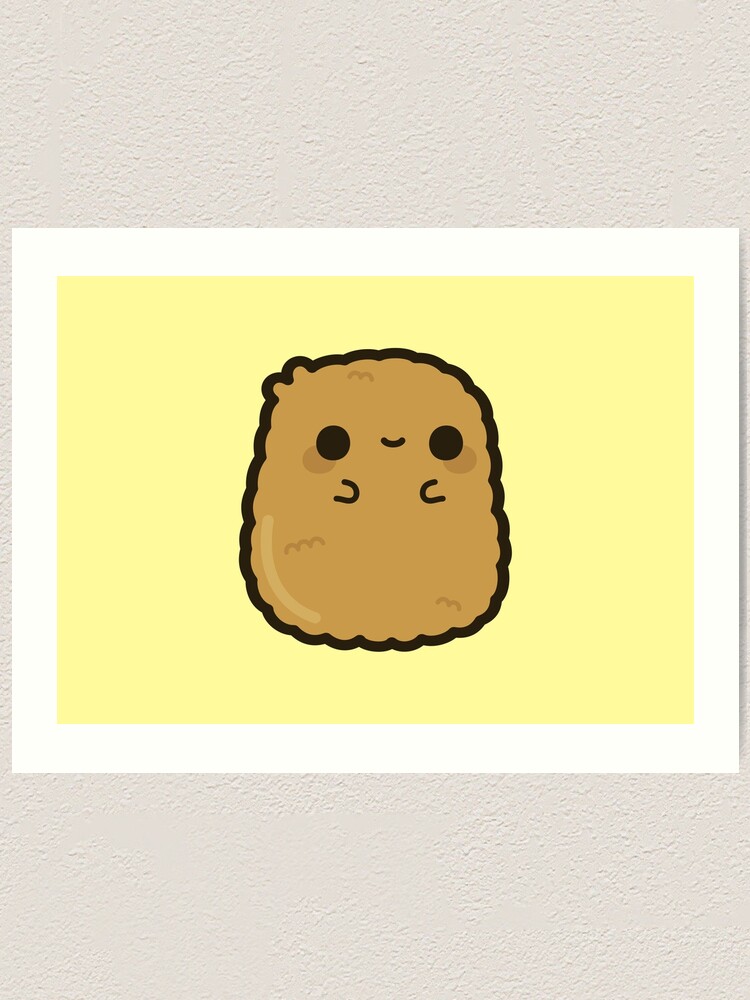 "Cute chicken nugget" Art Print for Sale by peppermintpopuk | Redbubble