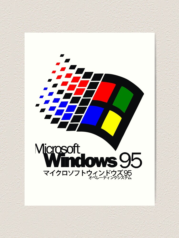 "Windows 95 Logo" Art Print for Sale by AmyLoisConte | Redbubble