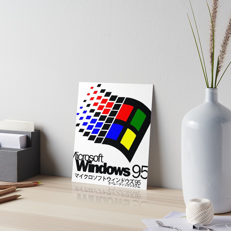 "Windows 95 Logo" Art Board Print for Sale by AmyLoisConte | Redbubble