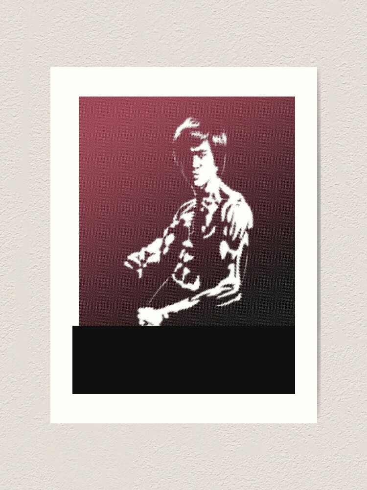 Impression artistique « Bruce Lee illustration stylisée Hommage en l ...