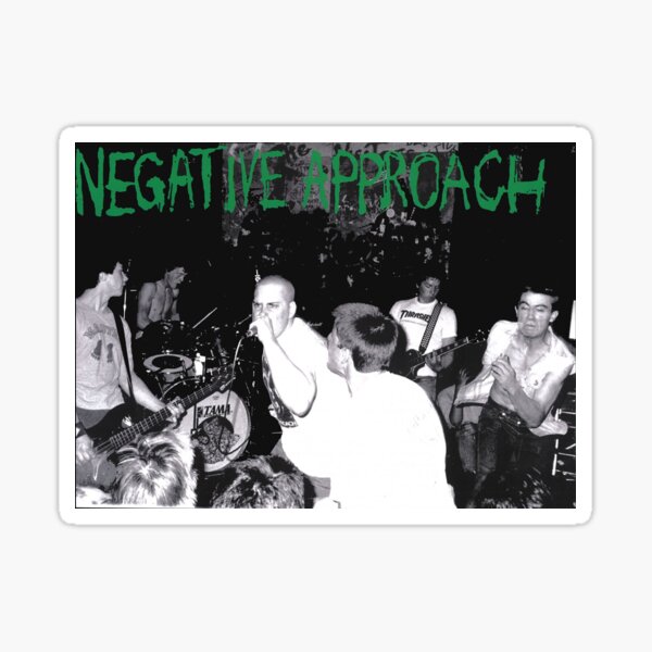 "Negative Approach Best Logo" Sticker for Sale by Regescom | Redbubble