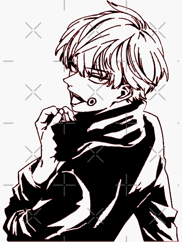 "Women Men Inumaki Japanese Comics Toge Gift For Music Fans" Sticker ...