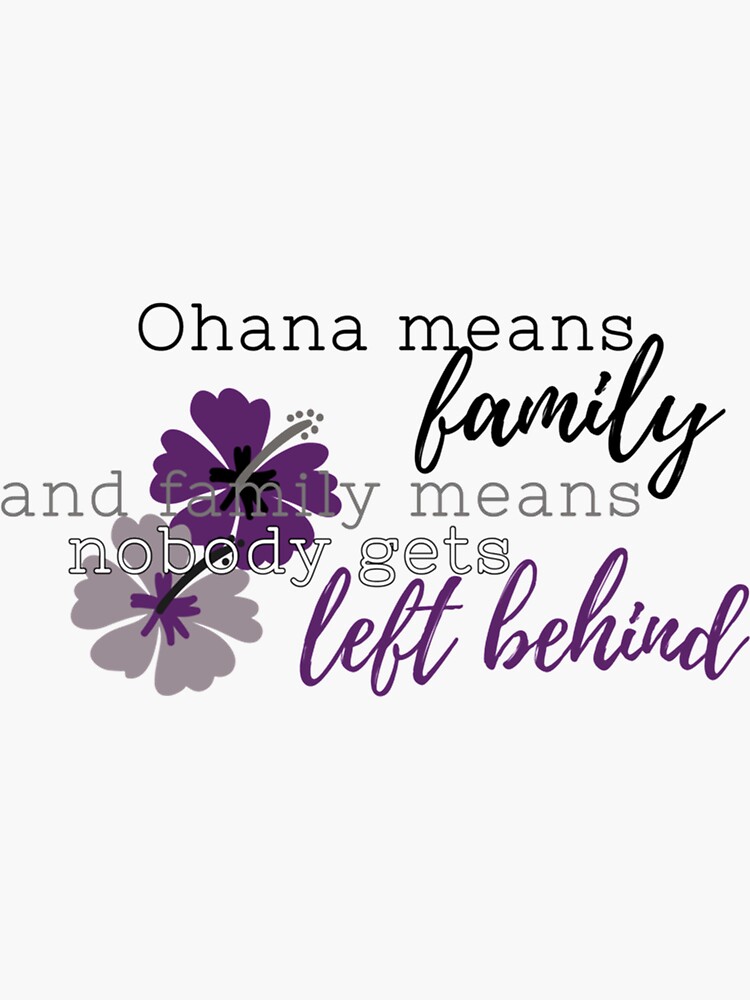 "Ohana Means Family - Ace Demi Gray" Sticker for Sale by manahwl ...