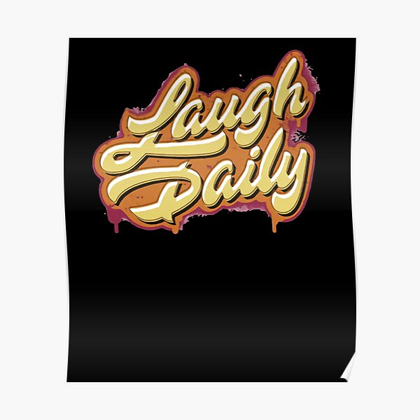 "JSTU - Laugh Daily" Poster for Sale by Wanghton | Redbubble