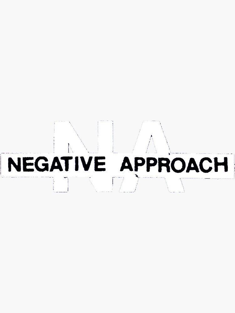 "Negative Approach Best Logo" Sticker for Sale by Regescom | Redbubble