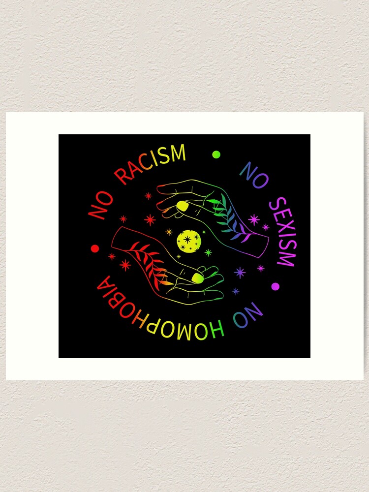 "Magic Hands Moon Pentagram Symbol - No Racism, No Sexism, No ...