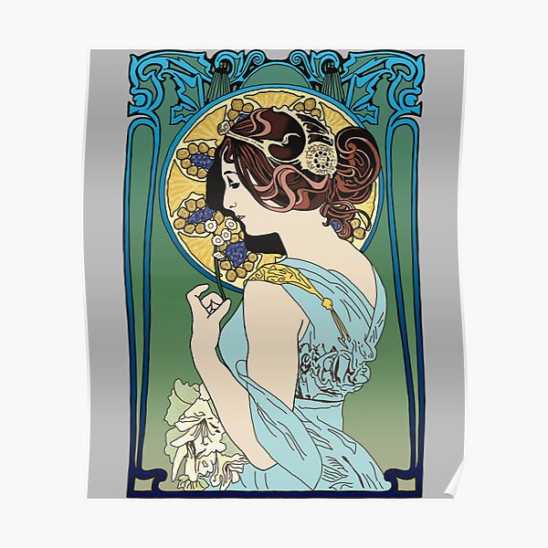 "People Created The Pictures Pre Raphaelite Girl Blue Cool" Poster for ...