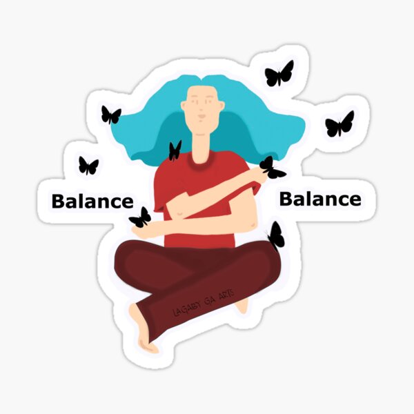 "Balance" Sticker for Sale by LaGabyGaArts | Redbubble