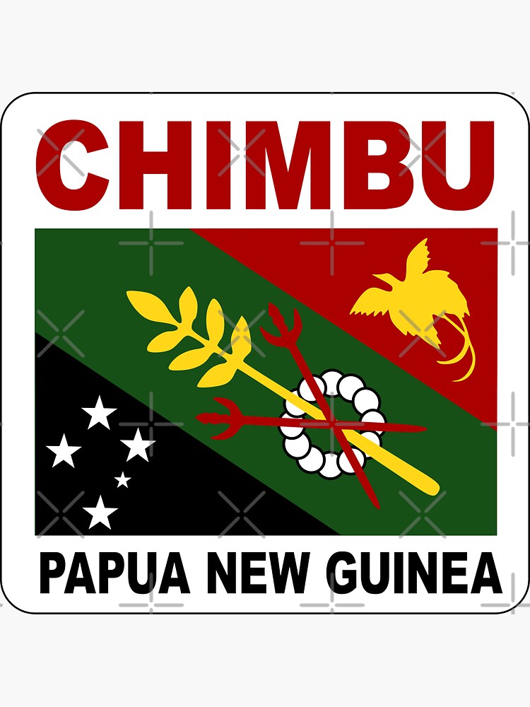 Pegatina «Bandera de Chimbu, Papúa Nueva Guinea» de PNG-pikinini ...