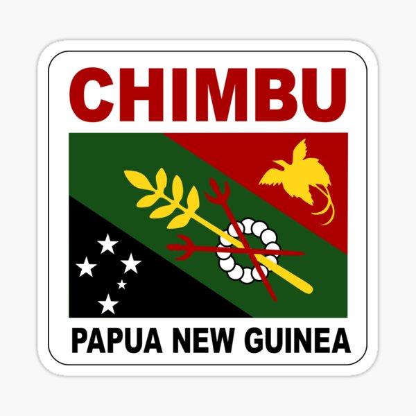 Pegatina «Bandera de Chimbu, Papúa Nueva Guinea» de PNG-pikinini ...
