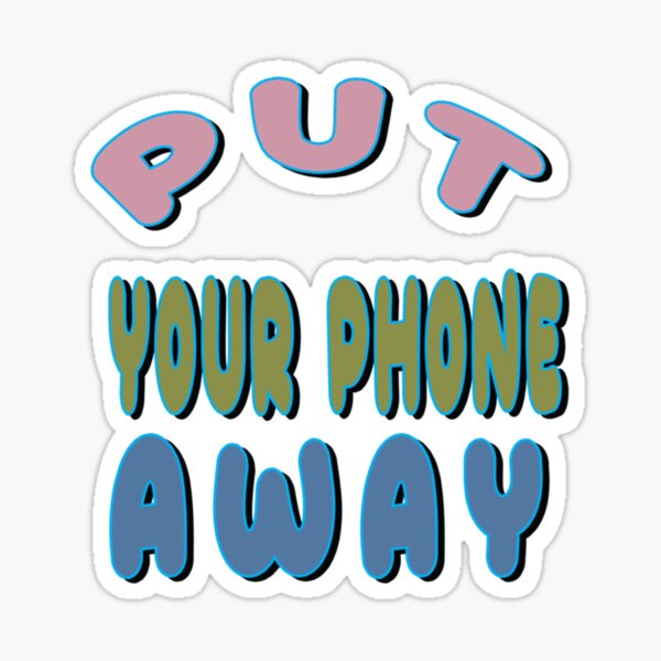 "Mobile Phone Addiction " Sticker for Sale by RonShaw | Redbubble