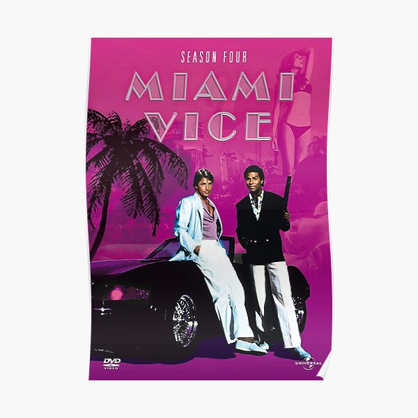 "Miami Vice Season 4" Poster for Sale by jordanielwuzu | Redbubble