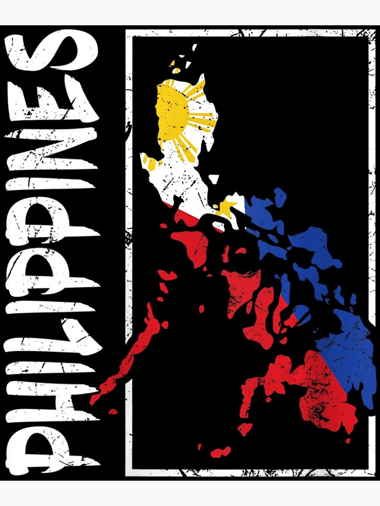 "Womens Philippines Flag And Filipino Pride V-Neck" Poster for Sale by ...