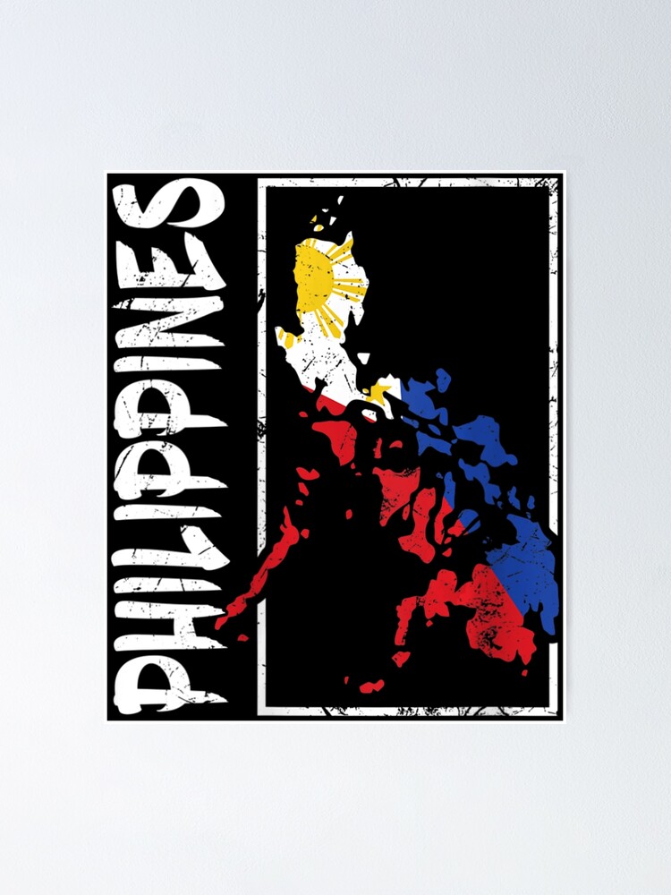 "Womens Philippines Flag And Filipino Pride V-Neck" Poster for Sale by ...