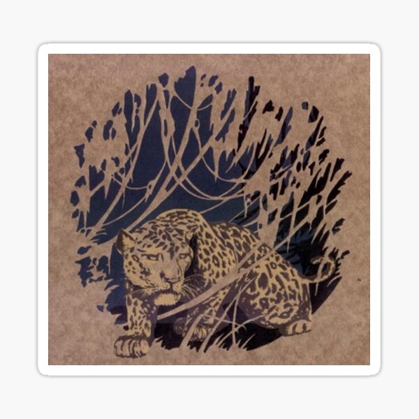 "Wild Cat" Sticker by Brownpants | Redbubble