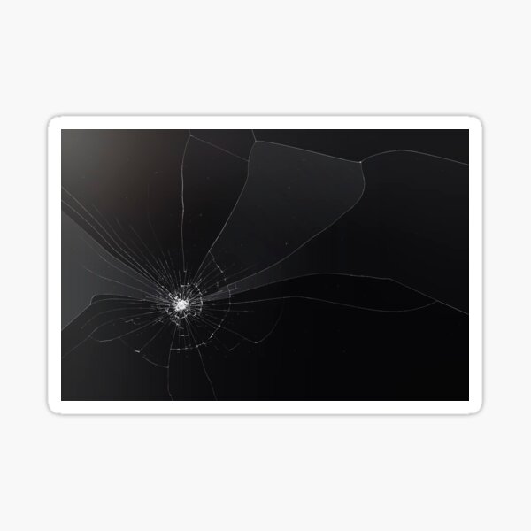 "smashed glass 3" Sticker for Sale by SohaibHania | Redbubble