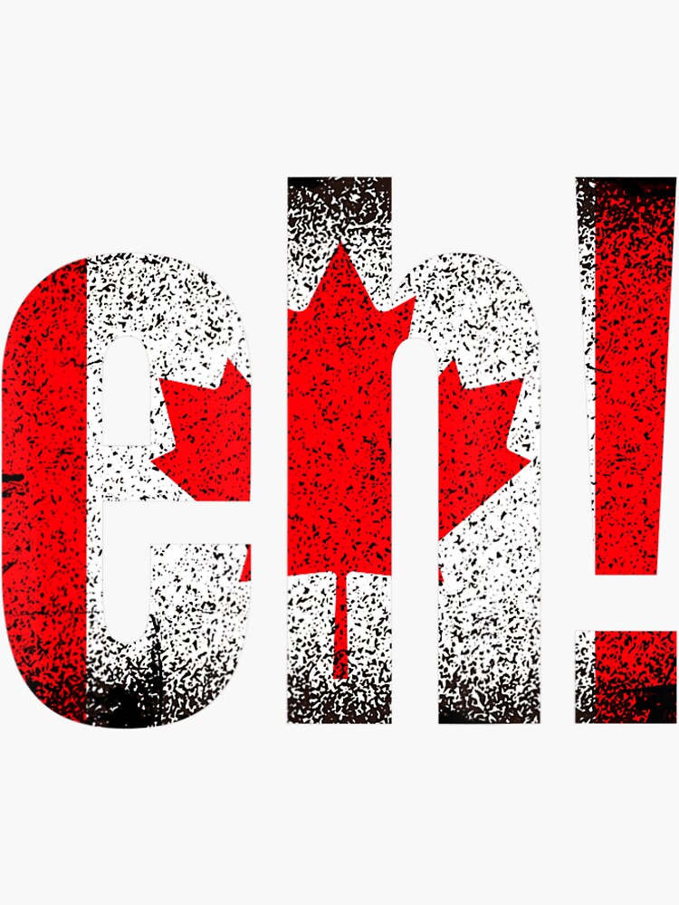 "Eh Canadian Flag Canada Pride Vintage Maple Leaf" Sticker for Sale by ...