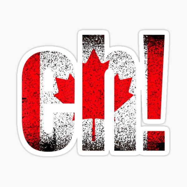 "Eh Canadian Flag Canada Pride Vintage Maple Leaf" Sticker for Sale by ...