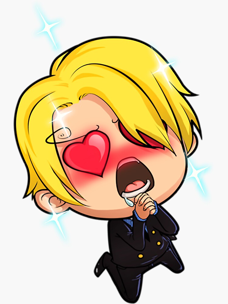 "lope cibi sanji." Sticker for Sale by helenabartell | Redbubble