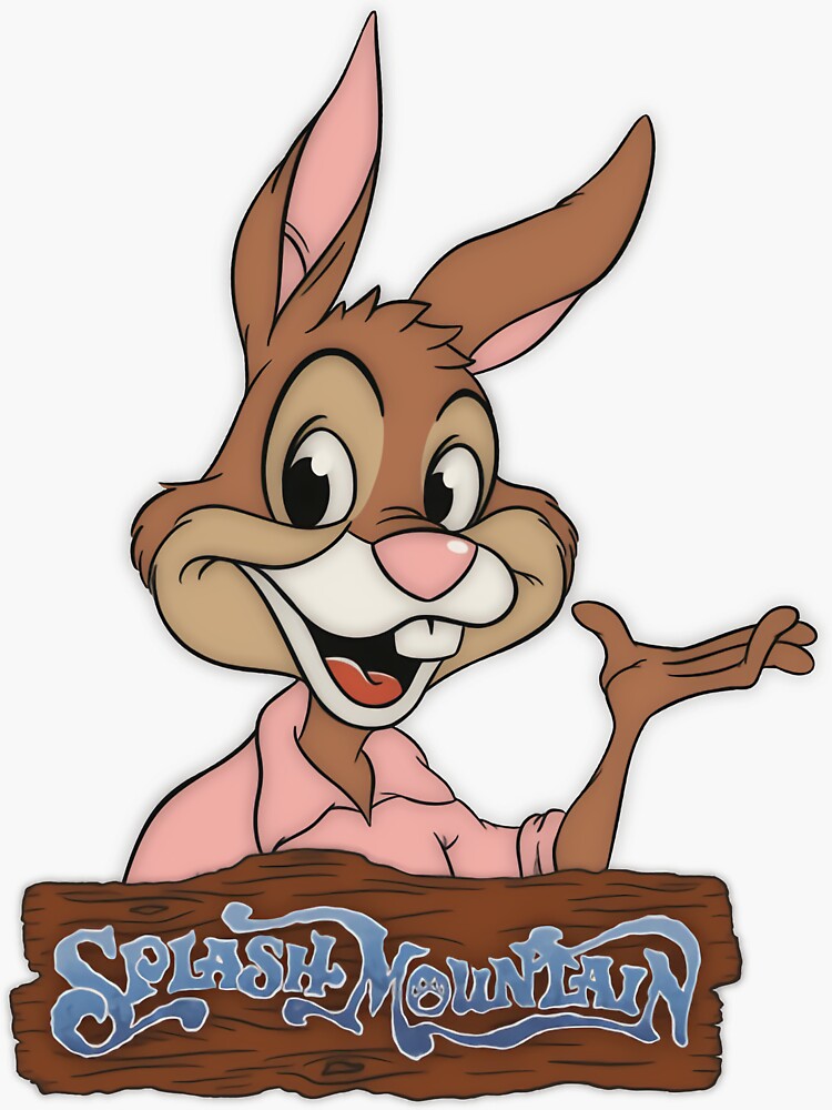 "Splash Mountain Brer Rabbit/Perfect Designs For Men and Women" Sticker ...