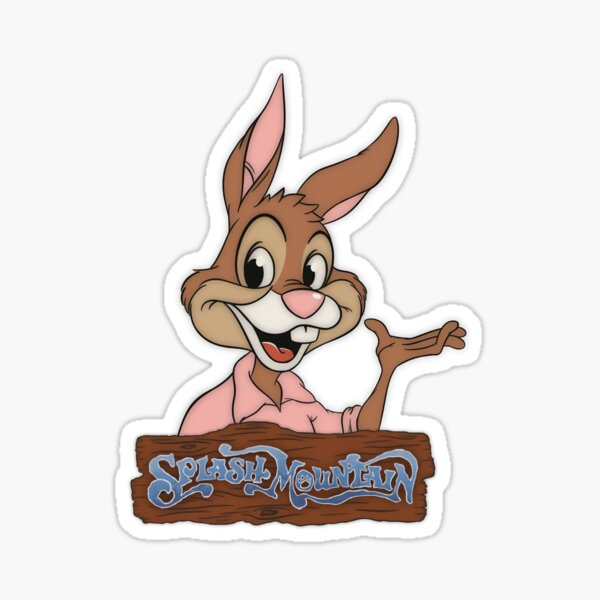 "Splash Mountain Brer Rabbit/Perfect Designs For Men and Women" Sticker ...