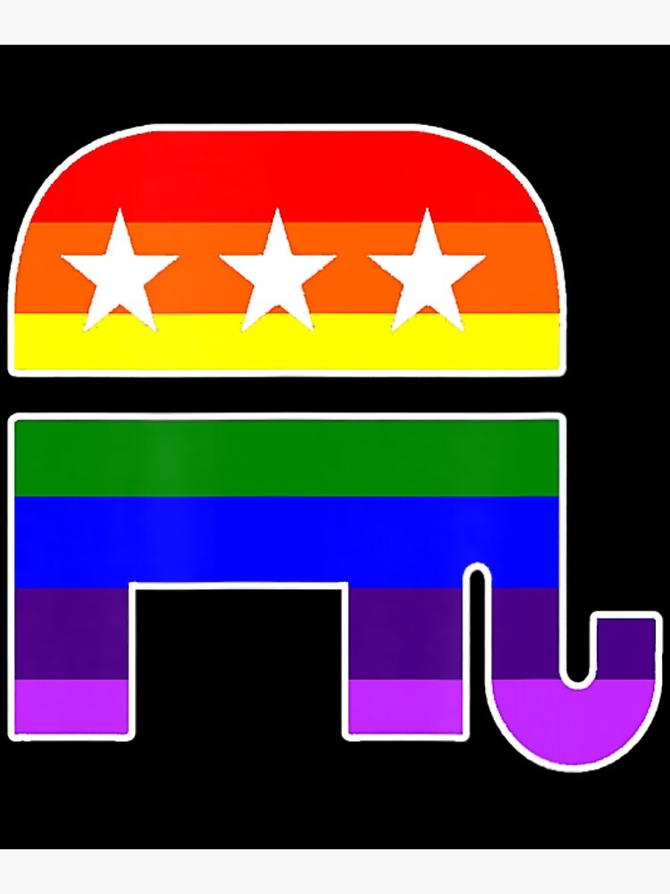 "Lgbt Republican Elephant Pride Flag Conservative" Art Print for Sale by HuyenDau | Redbubble