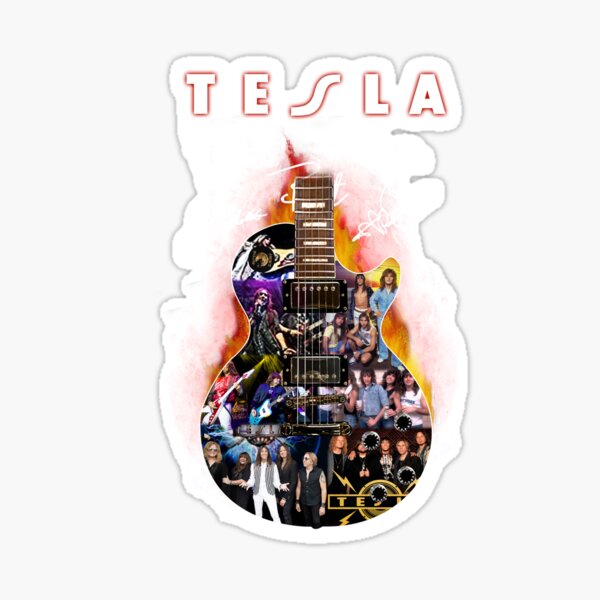 "Tesla Band Rock Band Album Cover Photo Guitar And Signed Gift For Band ...