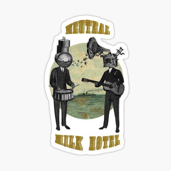"Neutral Milk Hotel " Sticker for Sale by LilaroseUs | Redbubble