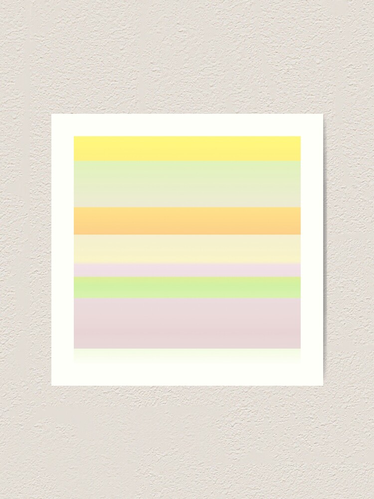 "Minimalist color palette striped | Pastel color palette horizontal ...