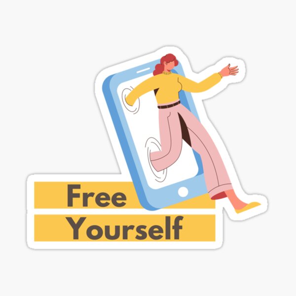 "Mobile phone addiction " Sticker for Sale by SamuelWood56 | Redbubble