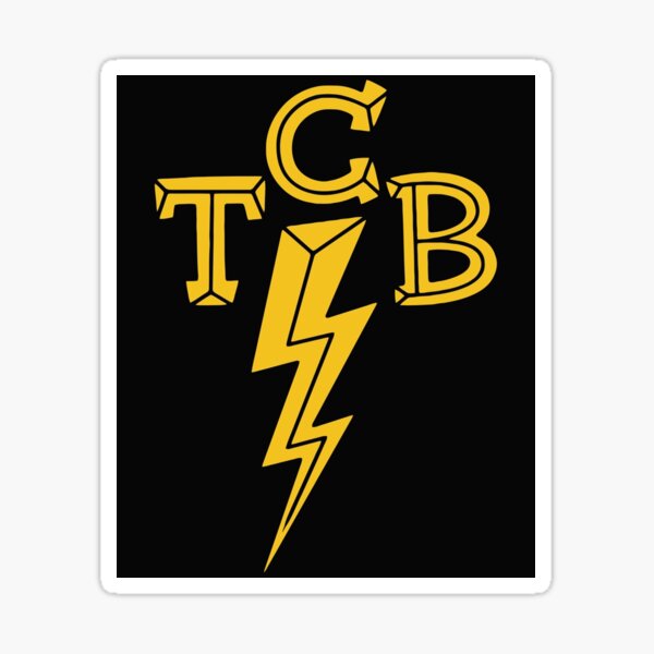 "Elvis - The King of Rock n roll TCB " Sticker for Sale by Owowell ...