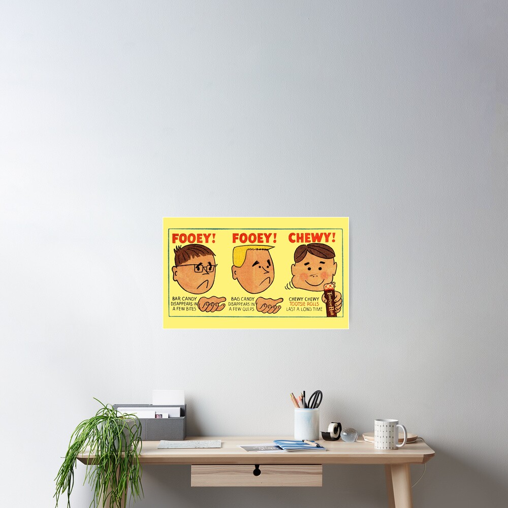 "CHEWY CANDY - ADVERT" Poster for Sale by ThrowbackAds | Redbubble