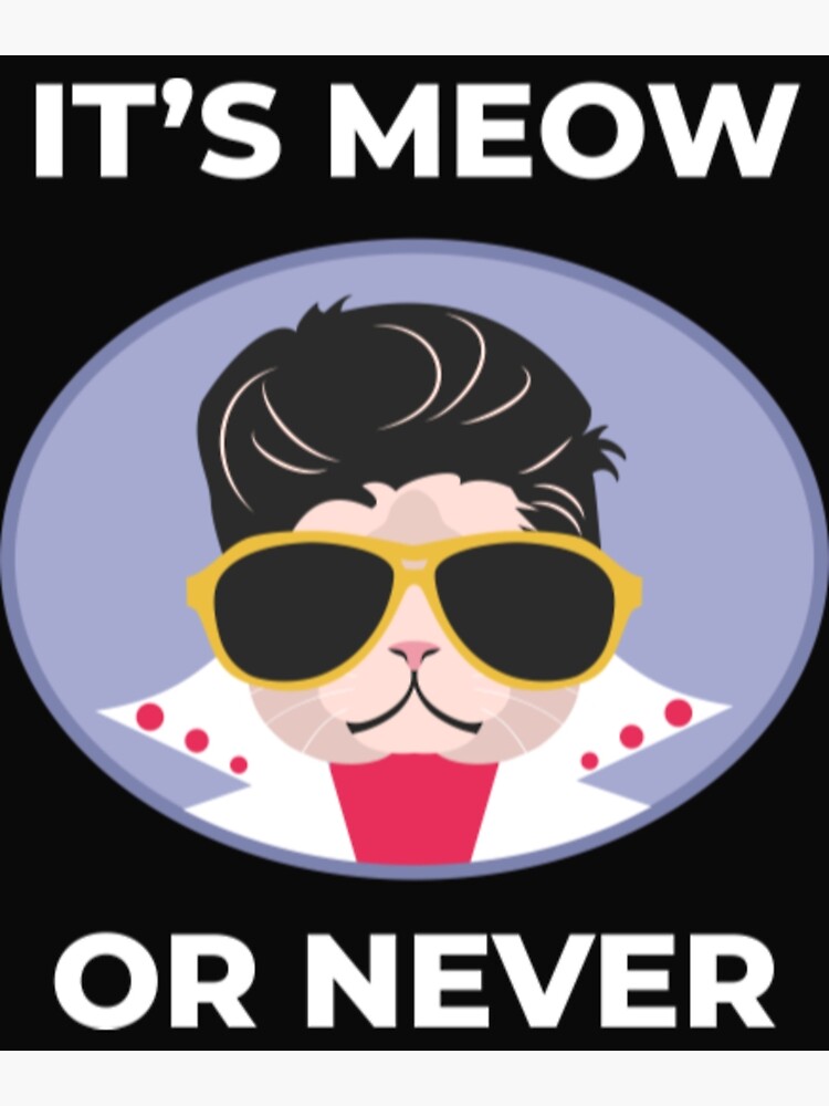"Elvis Presley Elvis Presley Cat " Sticker for Sale by Owowell | Redbubble