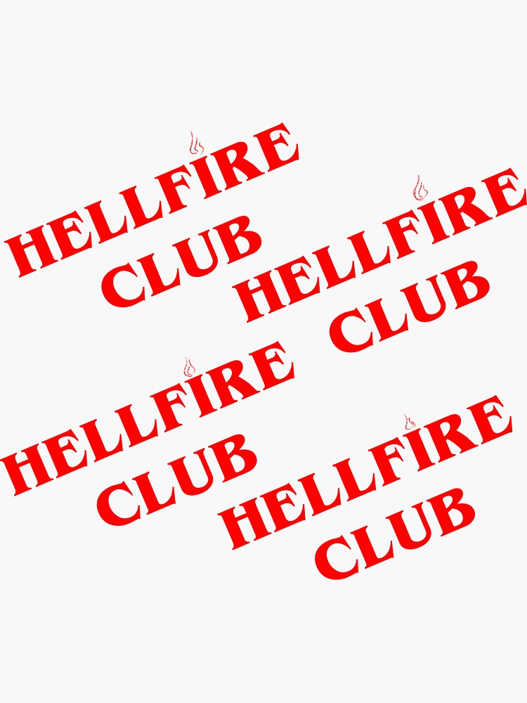 "Hellfire club sticker" Sticker for Sale by MapleMen | Redbubble