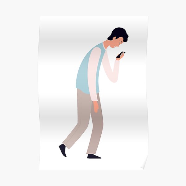 "Mobile Phone Addiction" Poster for Sale by RedTomasB | Redbubble